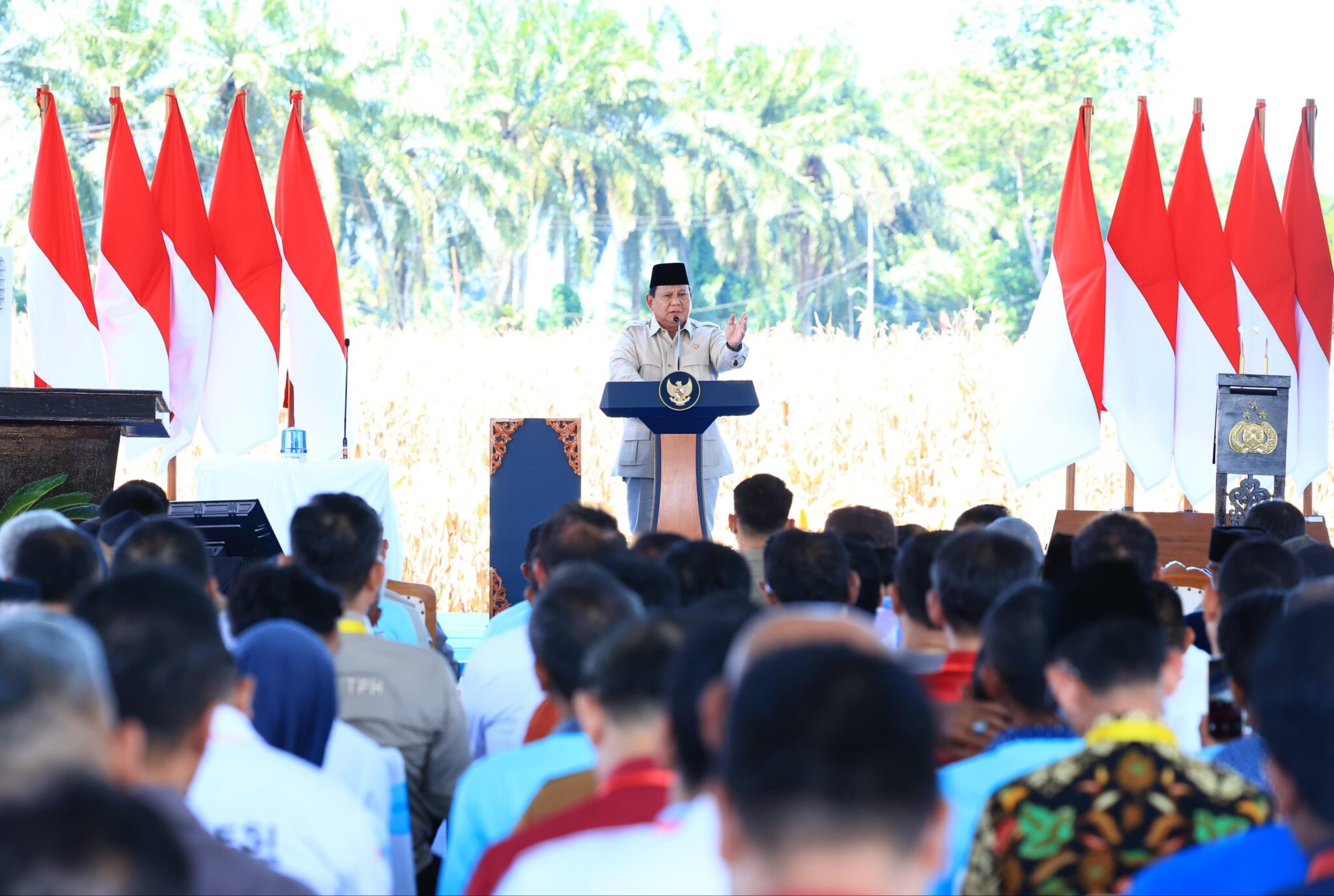 Presiden Prabowo Senang Panen Raya Jagung Inisiasi Polri Berhasil - Malang Presisi